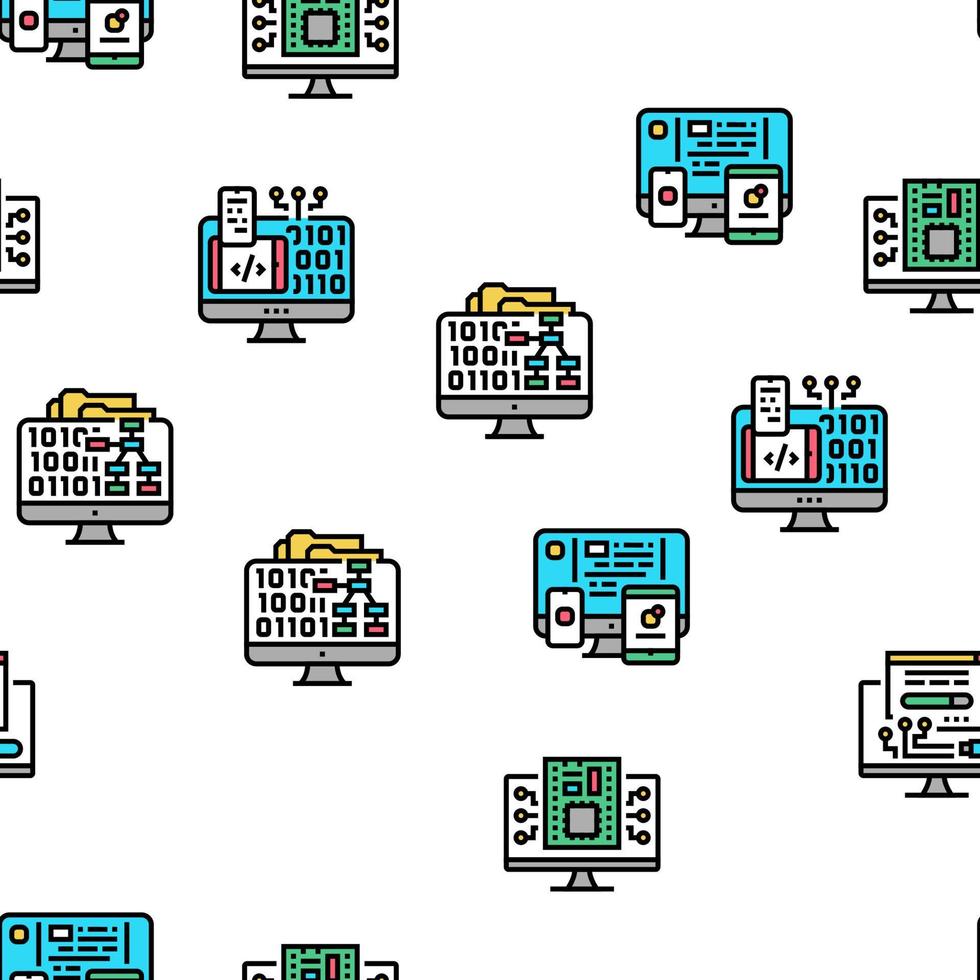 Software Program Development Vector Seamless Pattern 18856045 Vector ... Software Program Development Vector Seamless Pattern 18856045 Vector ...
