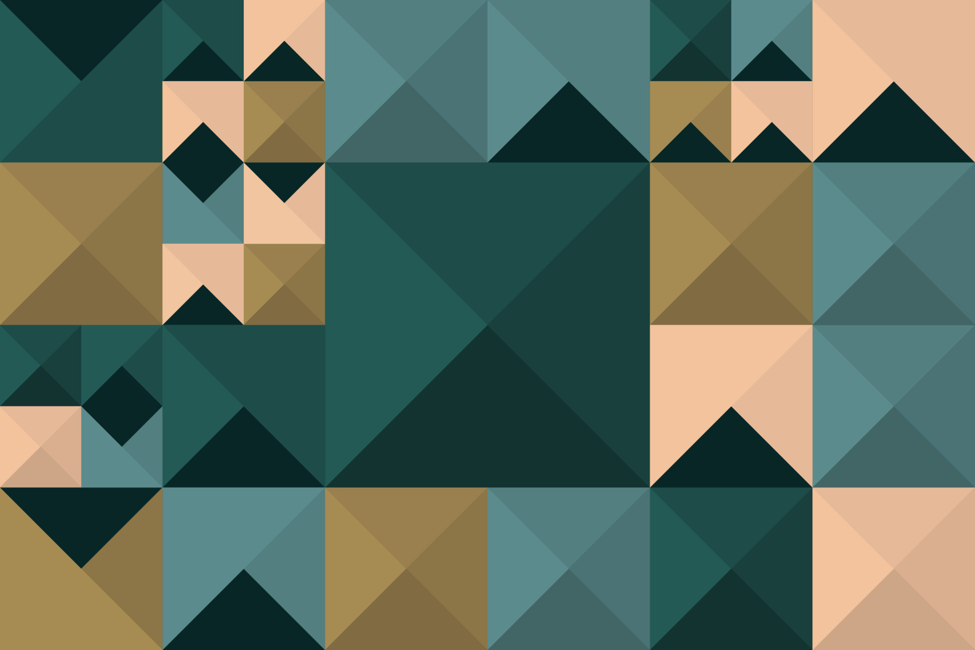 Abstract Spike Geoemtric Triangle Mosaic Seamless Pattern In Retro