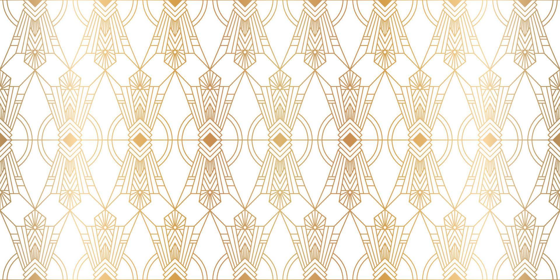 Luxury Art Deco Seamless Pattern Background Vector Abstract Elegant