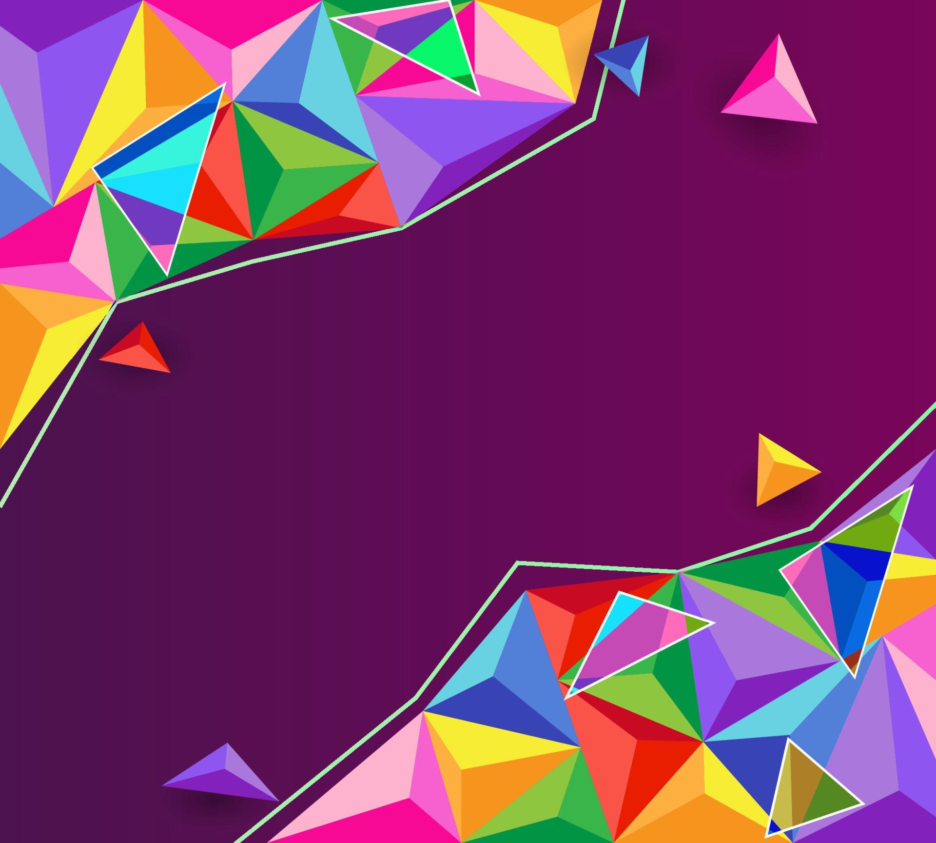 Abstract Modern Geometric Triangle Background 18860152 Vector Art at ...