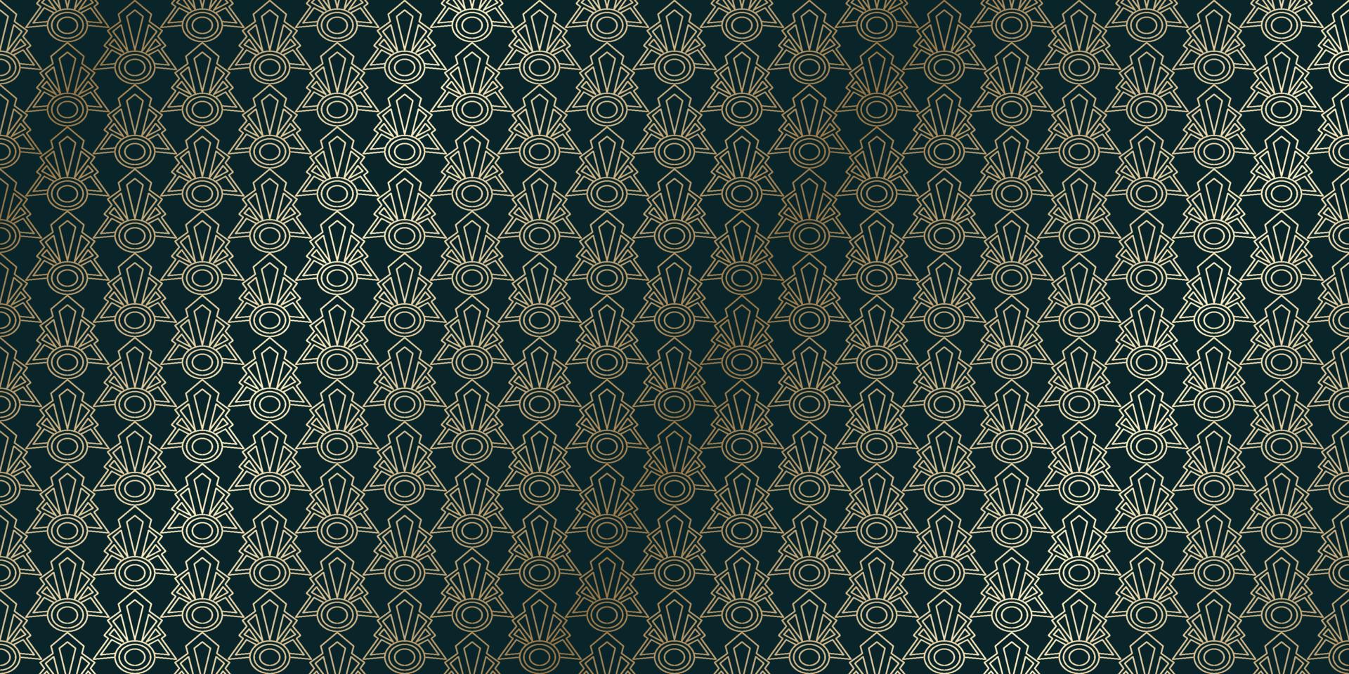 Luxury Art Deco Seamless Pattern Background Vector Abstract Elegant
