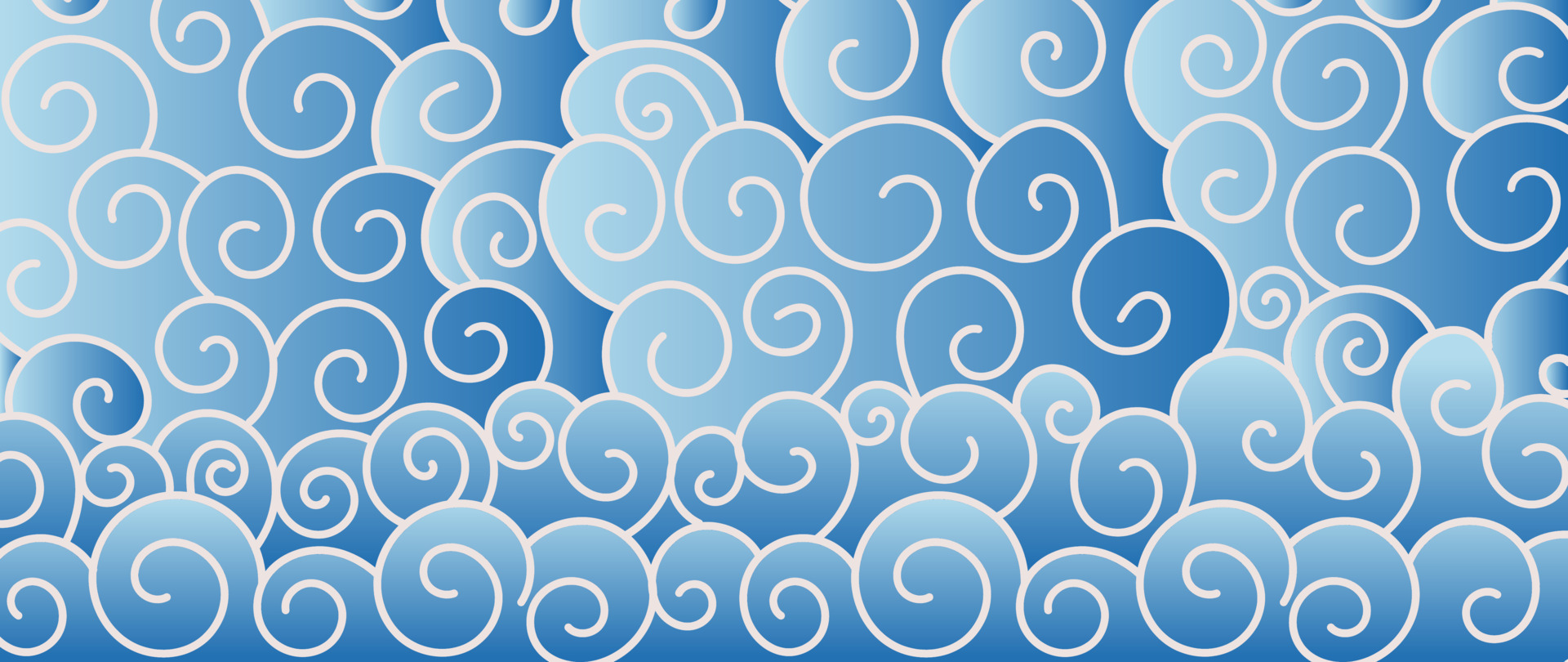 Traditional Japanese wave pattern vector. Abstract hand drawn line art ... Traditional Japanese wave pattern vector. Abstract hand drawn line art ...