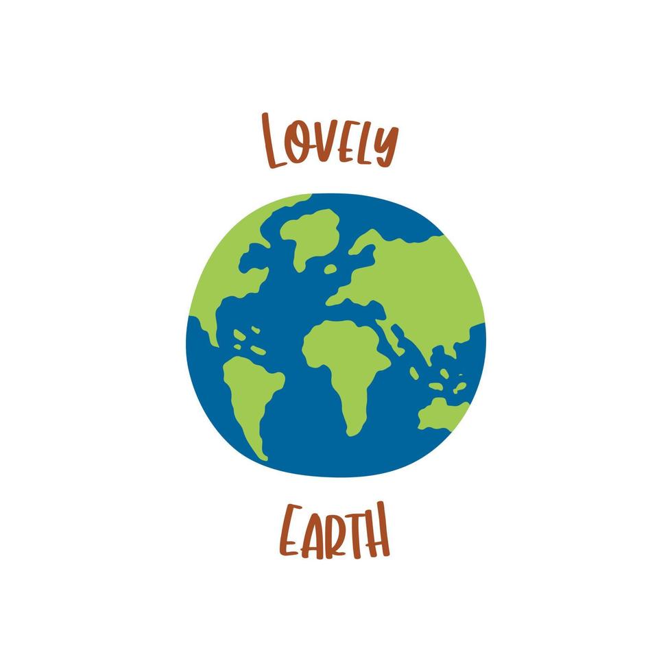 Globe With Inscription Save Planet Earth Hour 18863790 Vector Art At