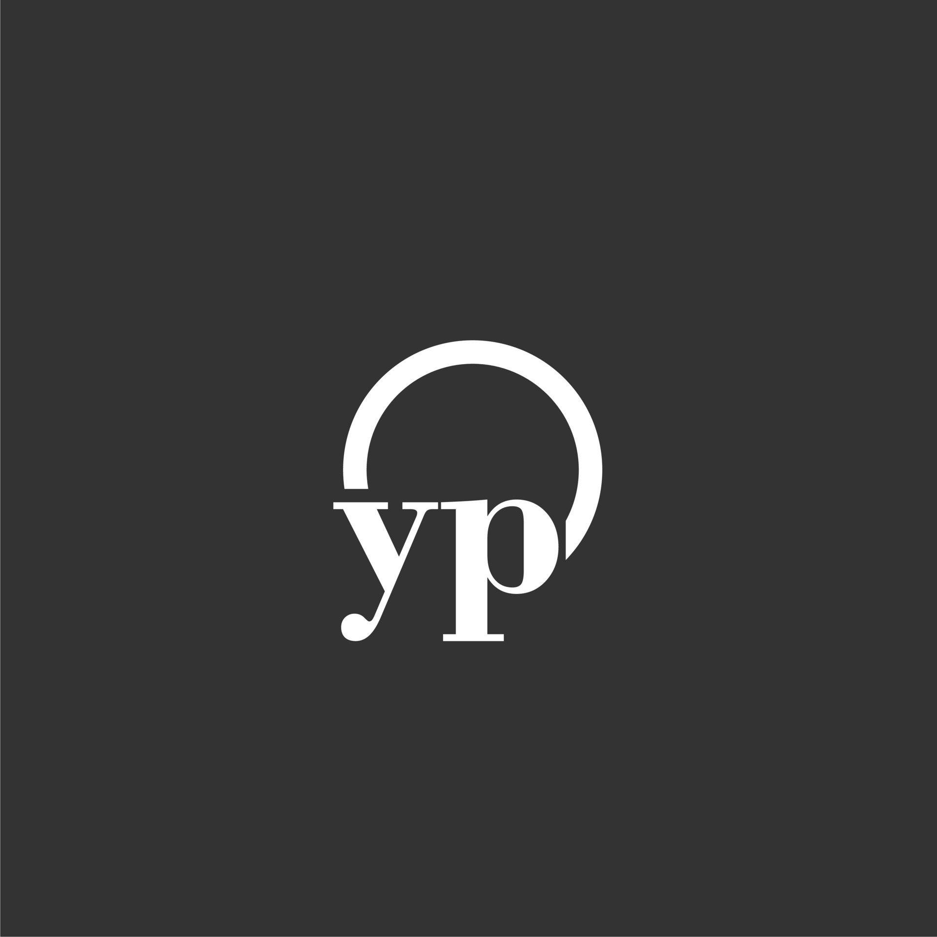 YP initial monogram logo with creative circle line design 18864991 ... YP initial monogram logo with creative circle line design 18864991 ...