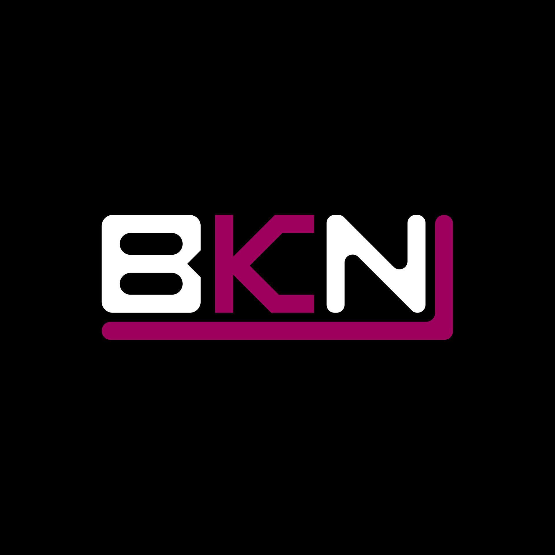 Bkn Letter Logo Creative Design With Vector Graphic Bkn Simple And Modern Logo 18866606 Vector