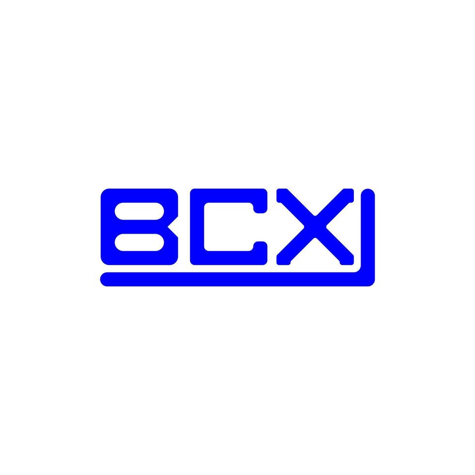 Diseño Creativo Del Logotipo De La Letra Bcx Con Gráfico Vectorial