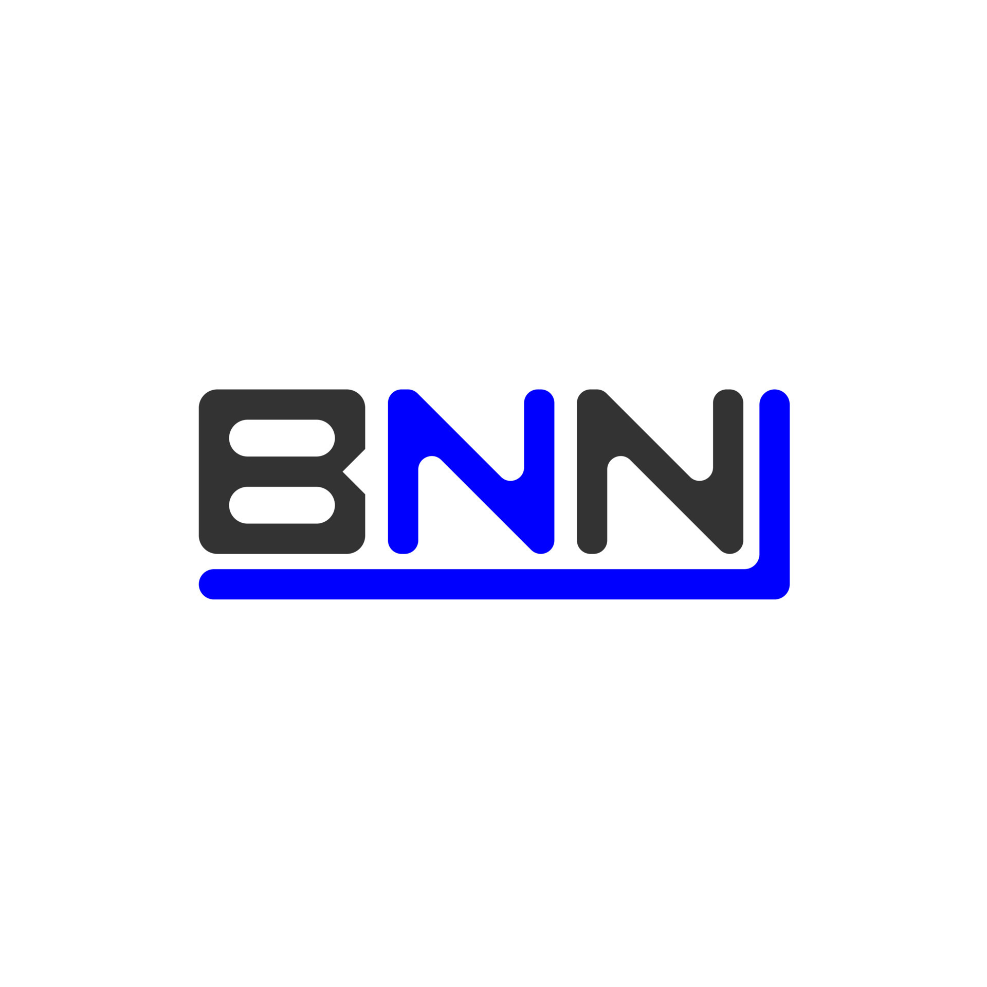 diseño creativo del logotipo de la letra bnn con gráfico vectorial, logotipo simple y moderno de ...