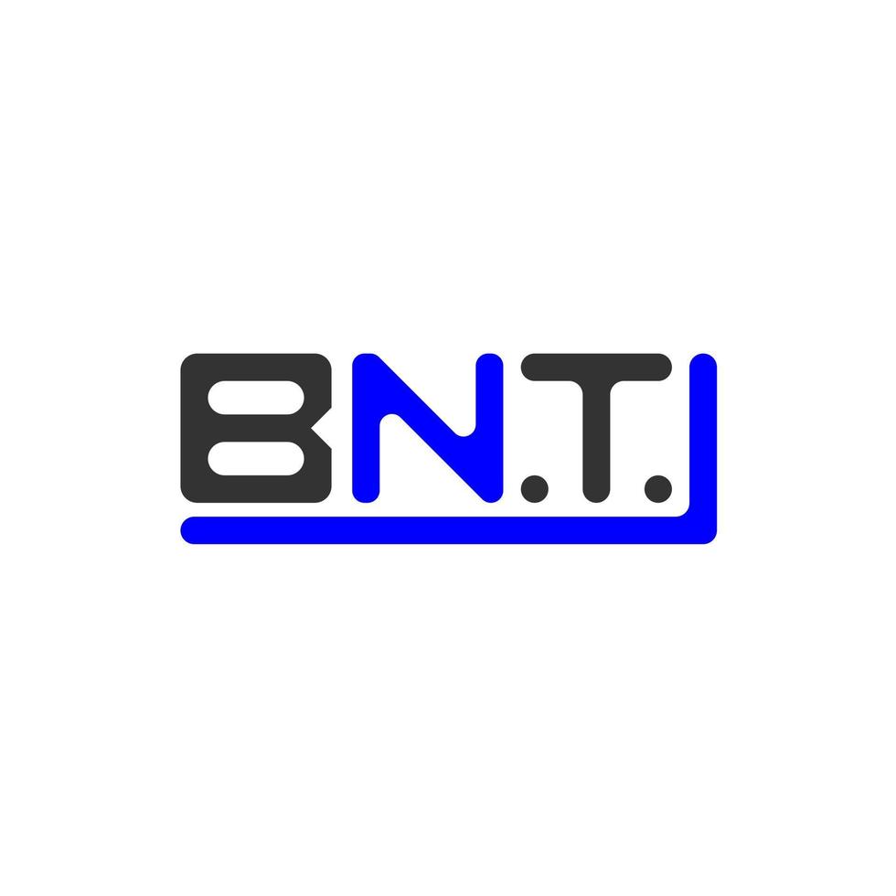 diseño creativo del logotipo de la letra bnt con gráfico vectorial, logotipo bnt simple y ...