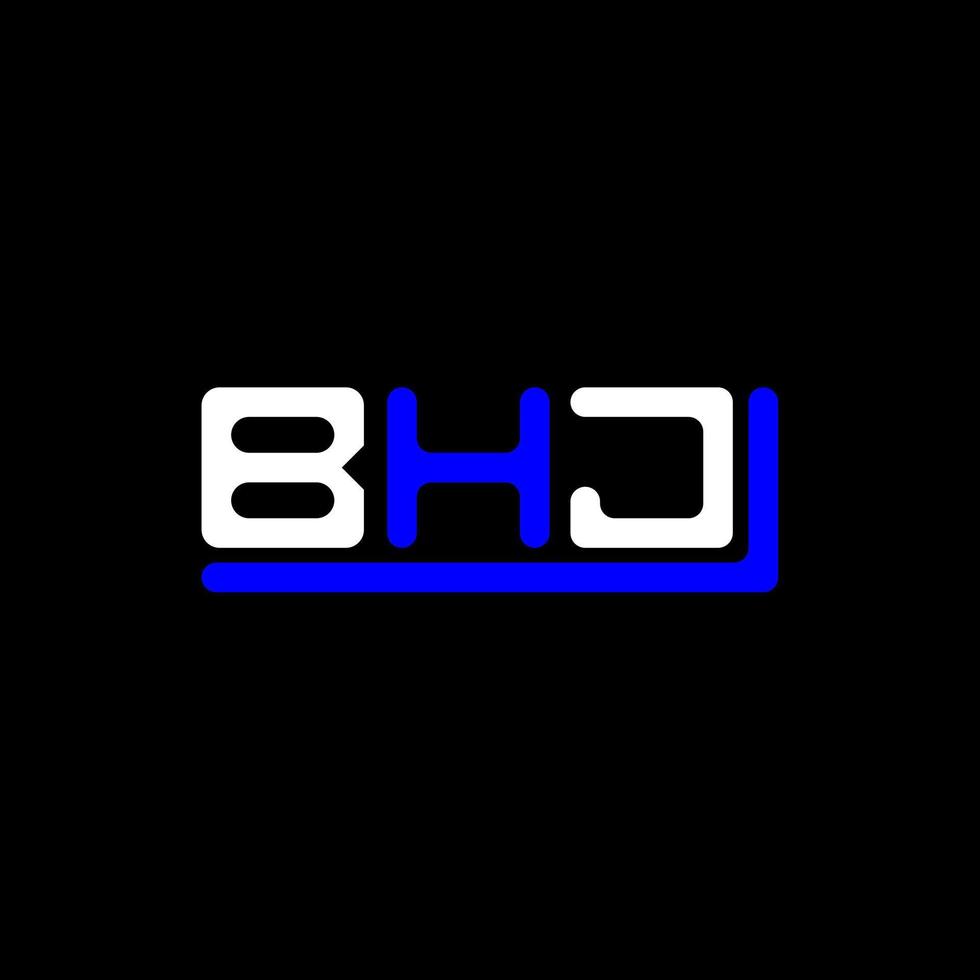 diseño creativo del logotipo de la letra bhj con gráfico vectorial, logotipo simple y moderno de ...