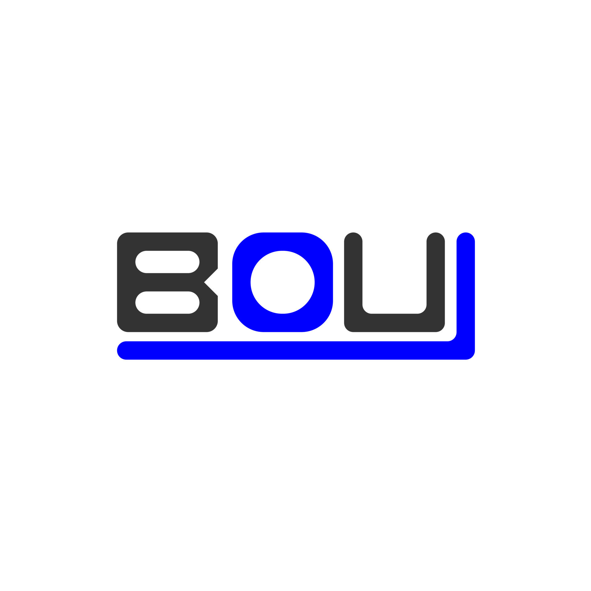 diseño creativo del logotipo de la letra bou con gráfico vectorial ... diseño creativo del logotipo de la letra bou con gráfico vectorial ...