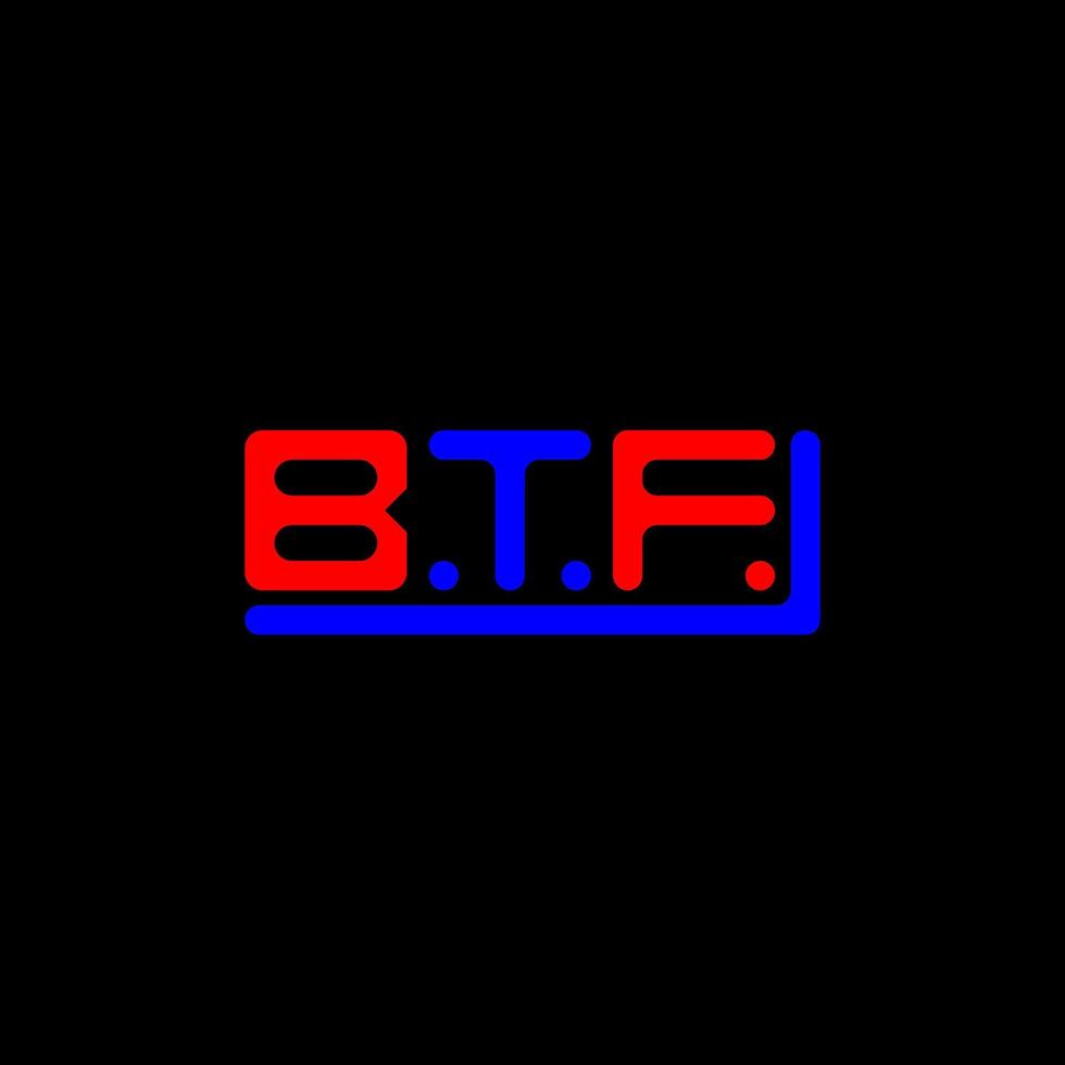 diseño creativo del logotipo de la letra btf con gráfico vectorial, logotipo btf simple y ...