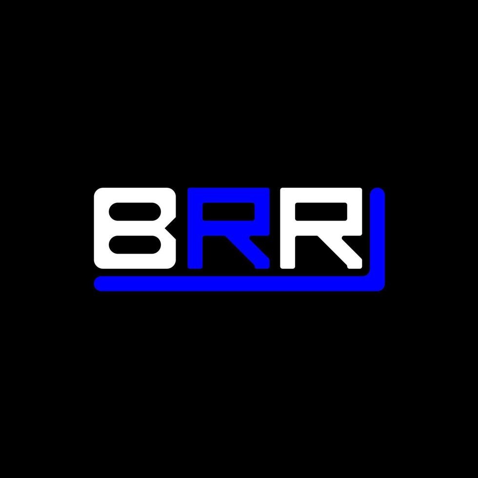 diseño creativo del logotipo de la letra brr con gráfico vectorial, logotipo simple y moderno de ...