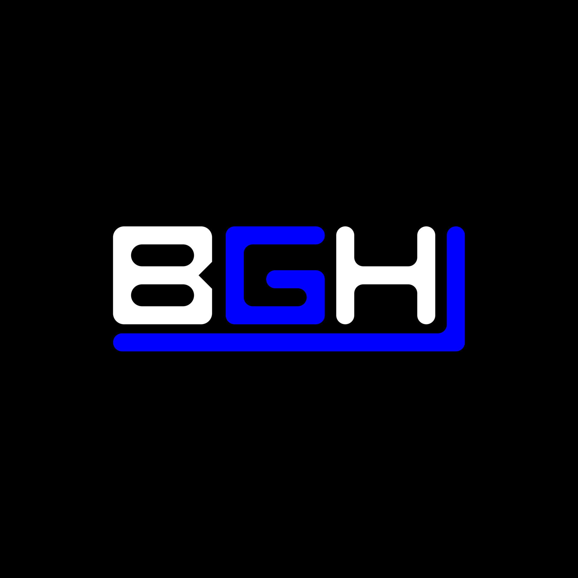 diseño creativo del logotipo de la letra bgh con gráfico vectorial, logotipo simple y moderno de ...