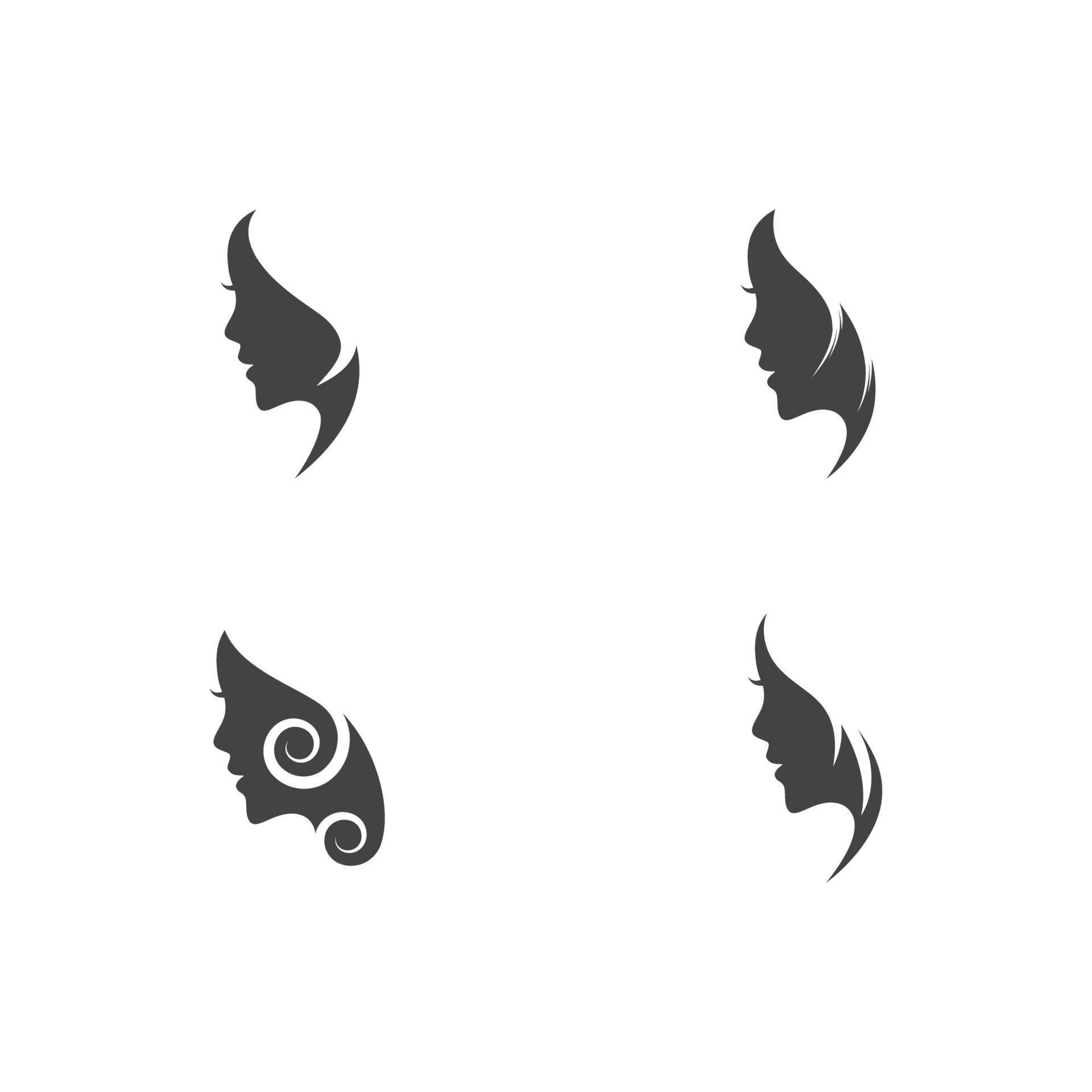 Woman Face Silhouette 18867952 Vector Art At Vecteezy