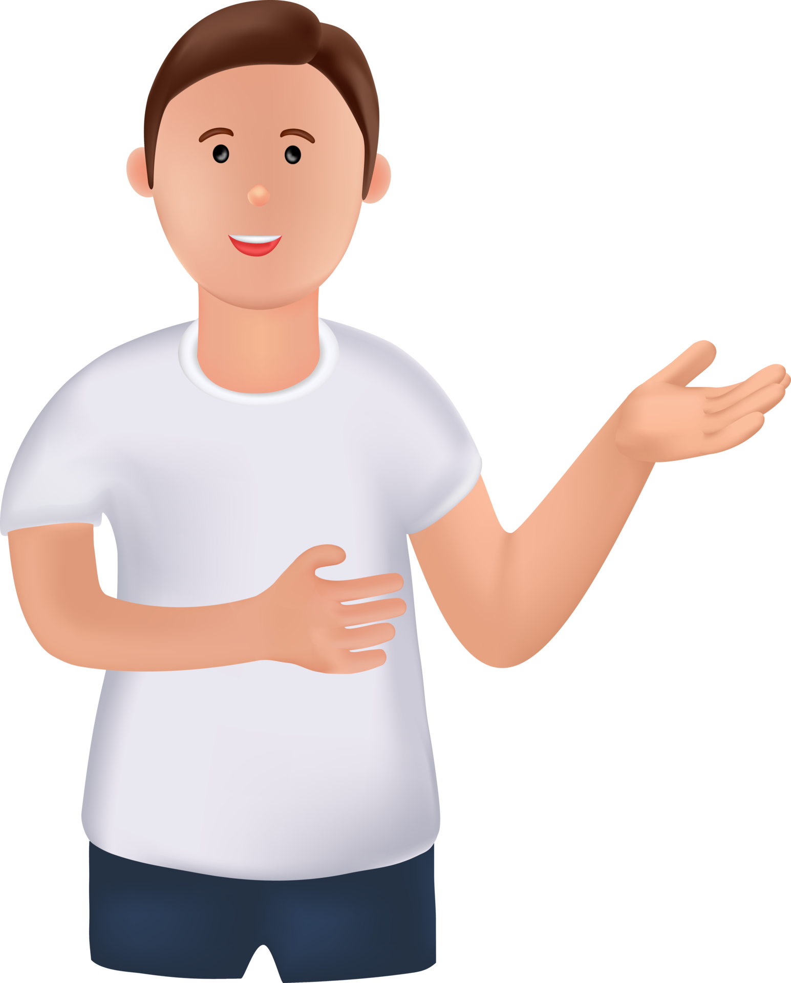 illustration of cartoon young man standing with pointing finger at ... illustration of cartoon young man standing with pointing finger at ...