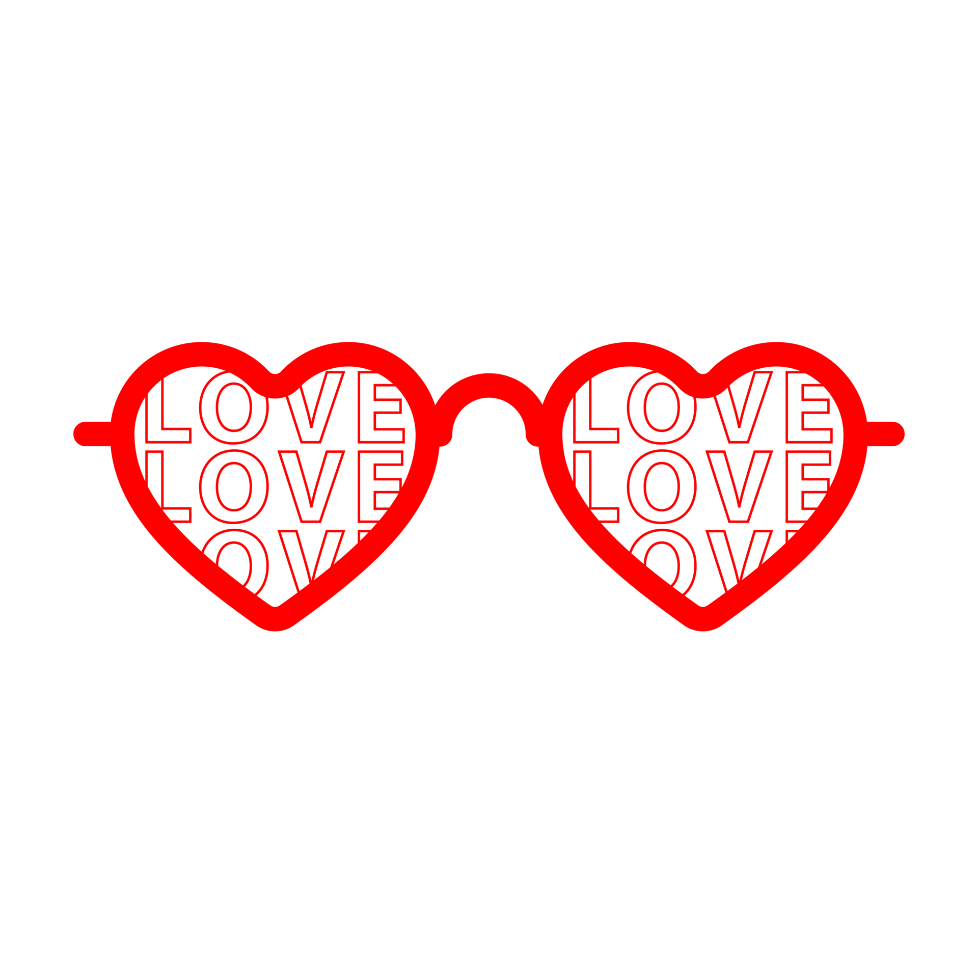 Happy Valentines Day card, red line heart shaped sunglasses 18869048 PNG Happy Valentines Day card, red line heart shaped sunglasses 18869048 PNG