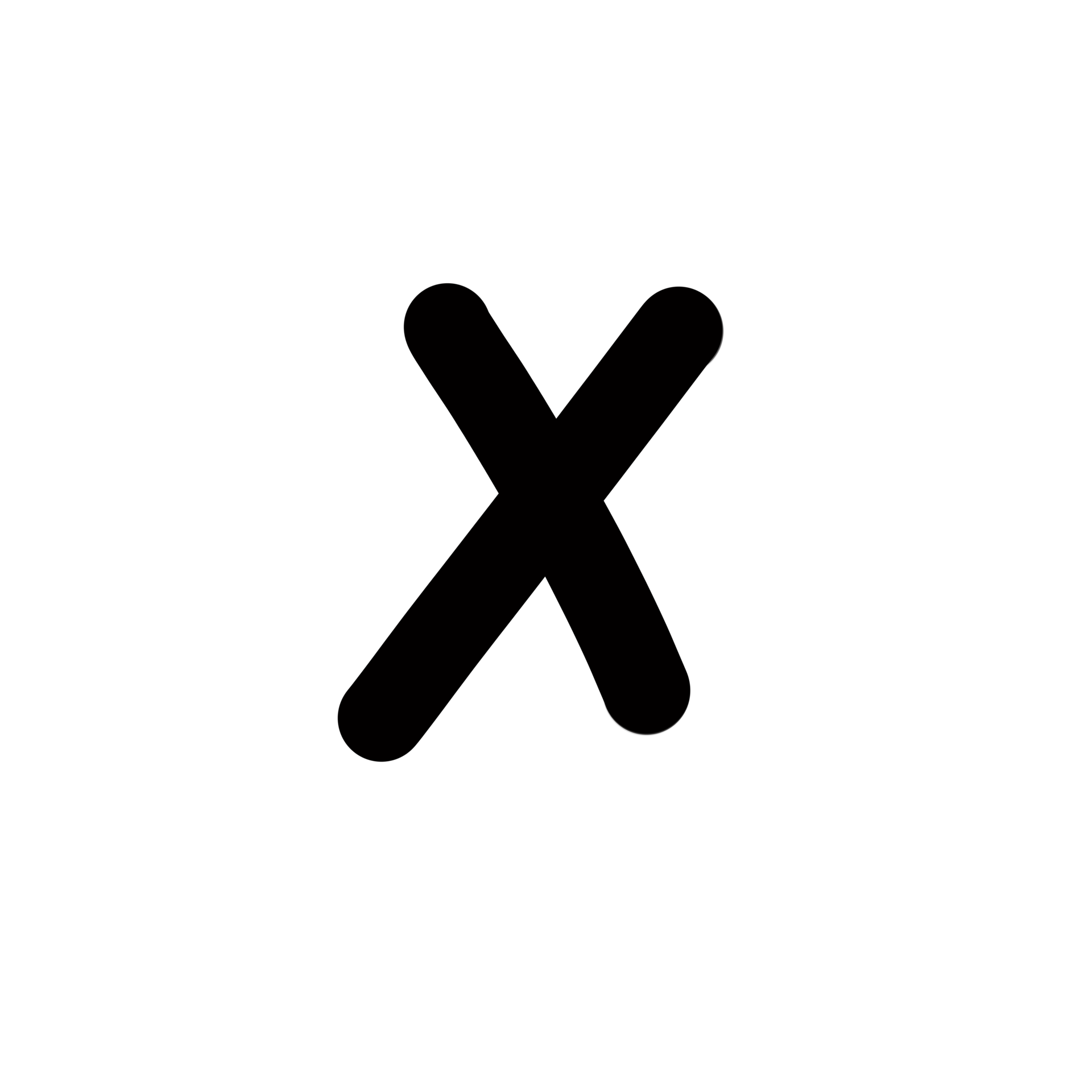 X Character Math Symbol Calculation Analytic Logic Mathematic Physic Organic Line Doodle