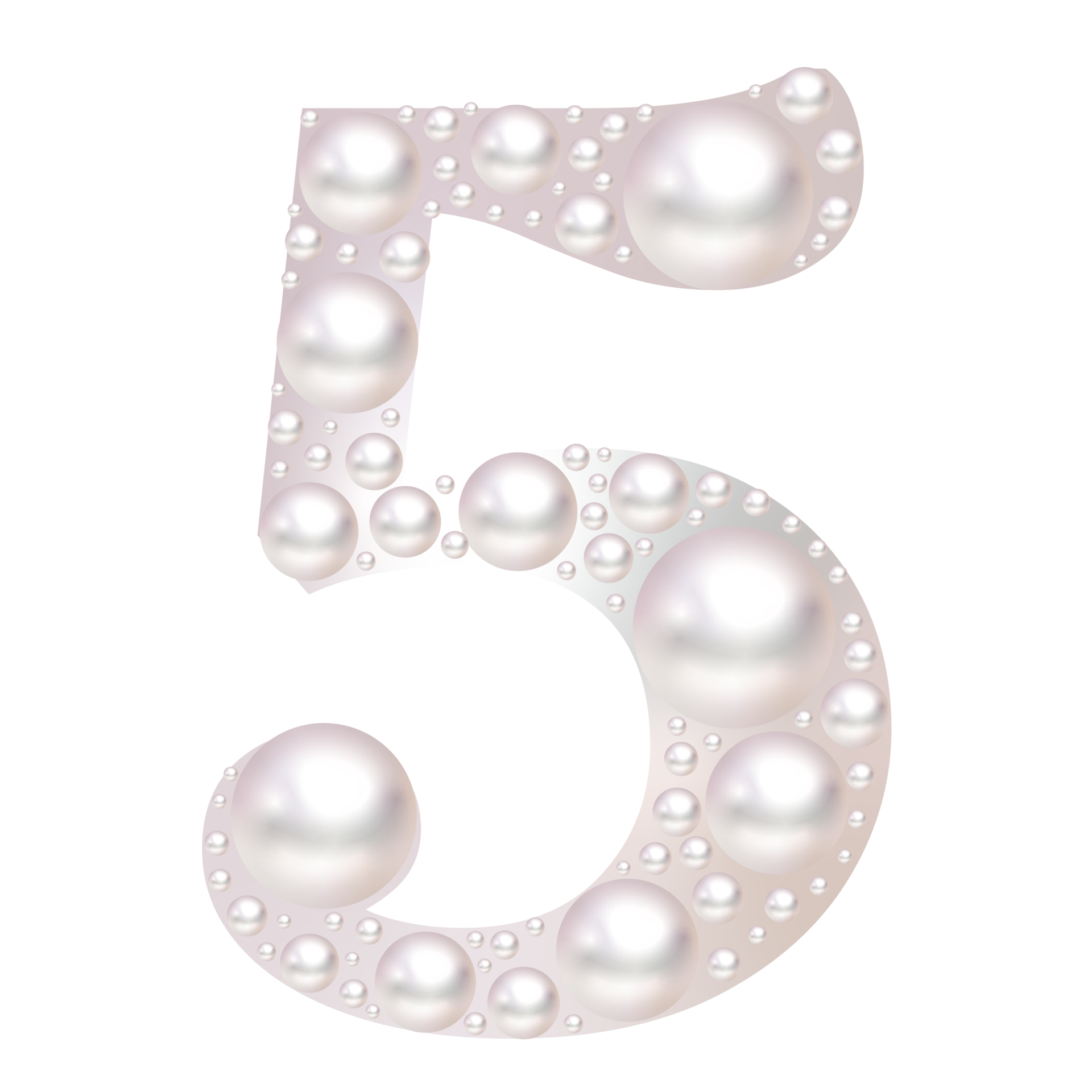 Pearl number 5 five 18872943 PNG