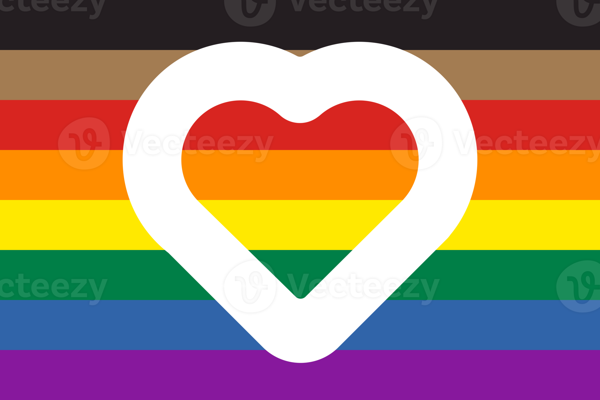 Free New pride flag with brown and black stripes and cutout heart shape ... Free New pride flag with brown and black stripes and cutout heart shape ...