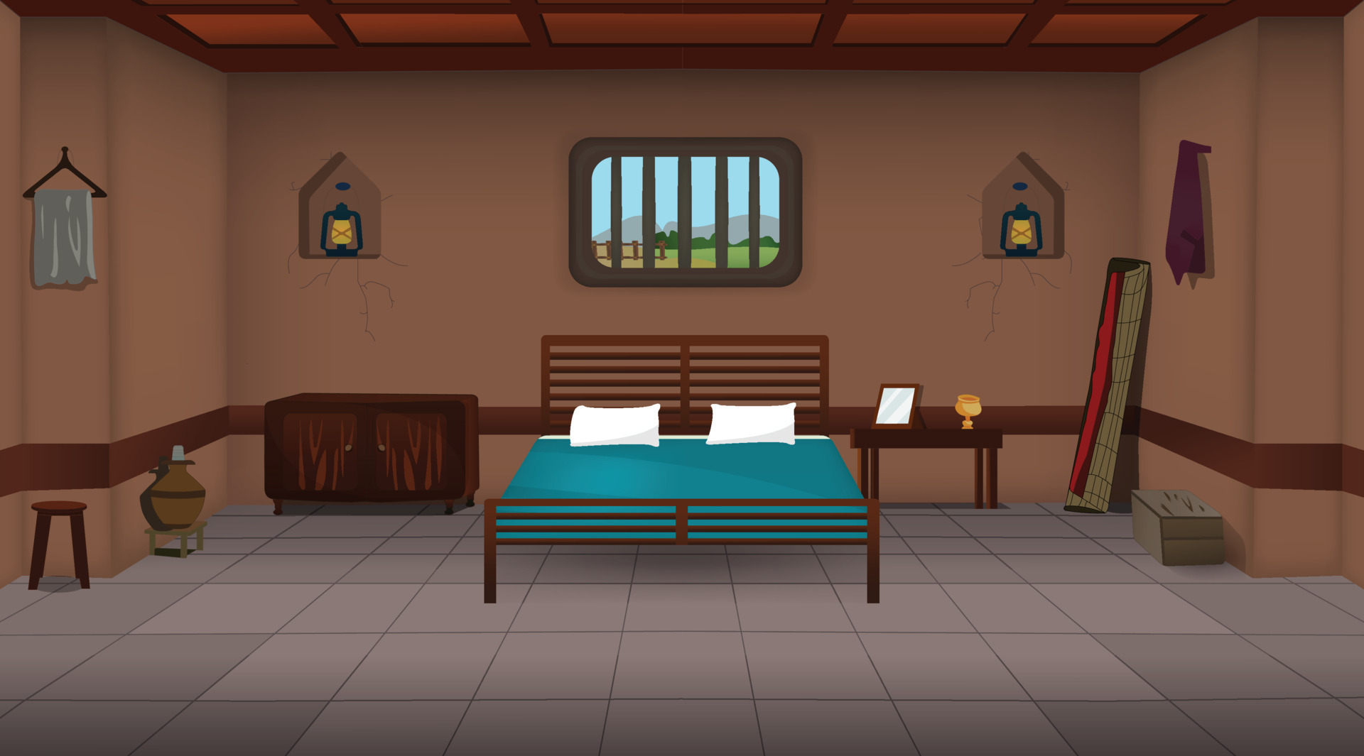 Village room inside cartoon background vector, Poor house room interior ... Village room inside cartoon background vector, Poor house room interior ...