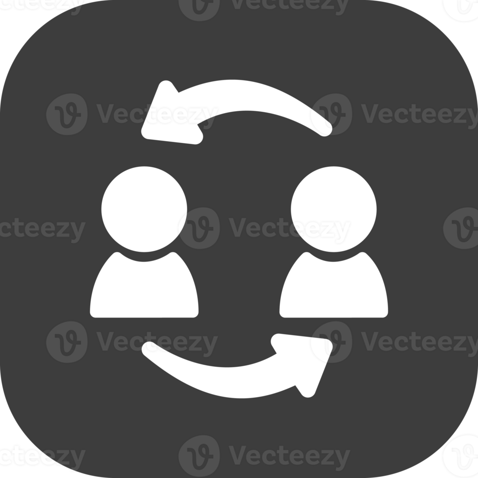 Customer to Customer C2C icon in black square. 18877242 PNG Customer to Customer C2C icon in black square. 18877242 PNG