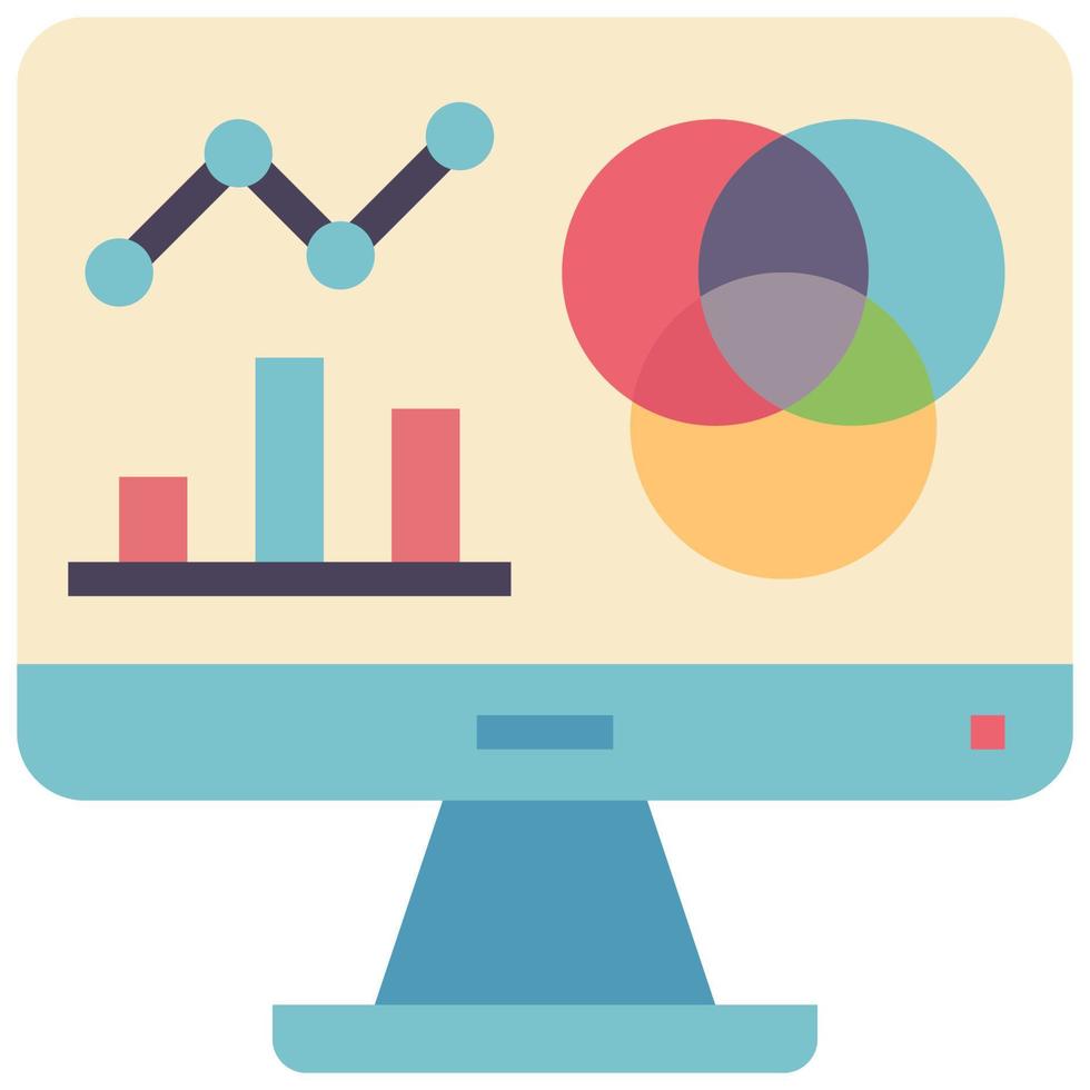 data flat style icon 18882123 Vector Art at Vecteezy