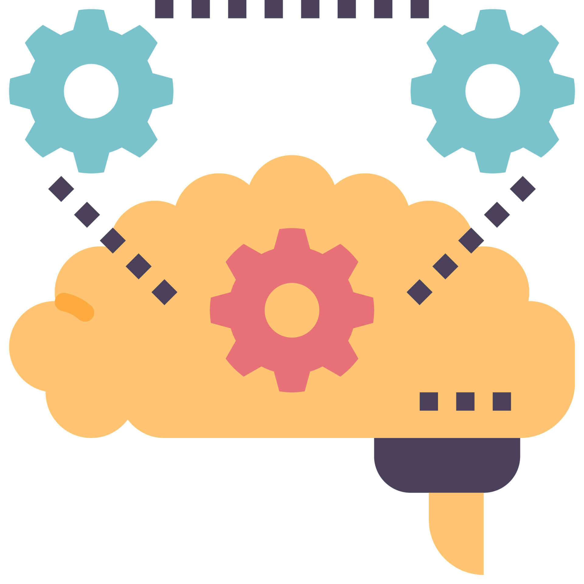 analytical flat style icon 18882178 Vector Art at Vecteezy