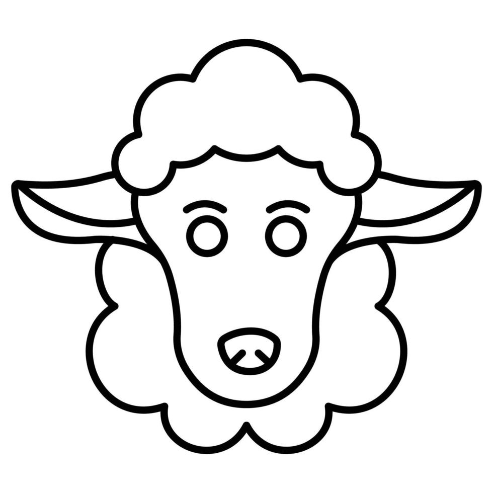 Sheep Mask Template