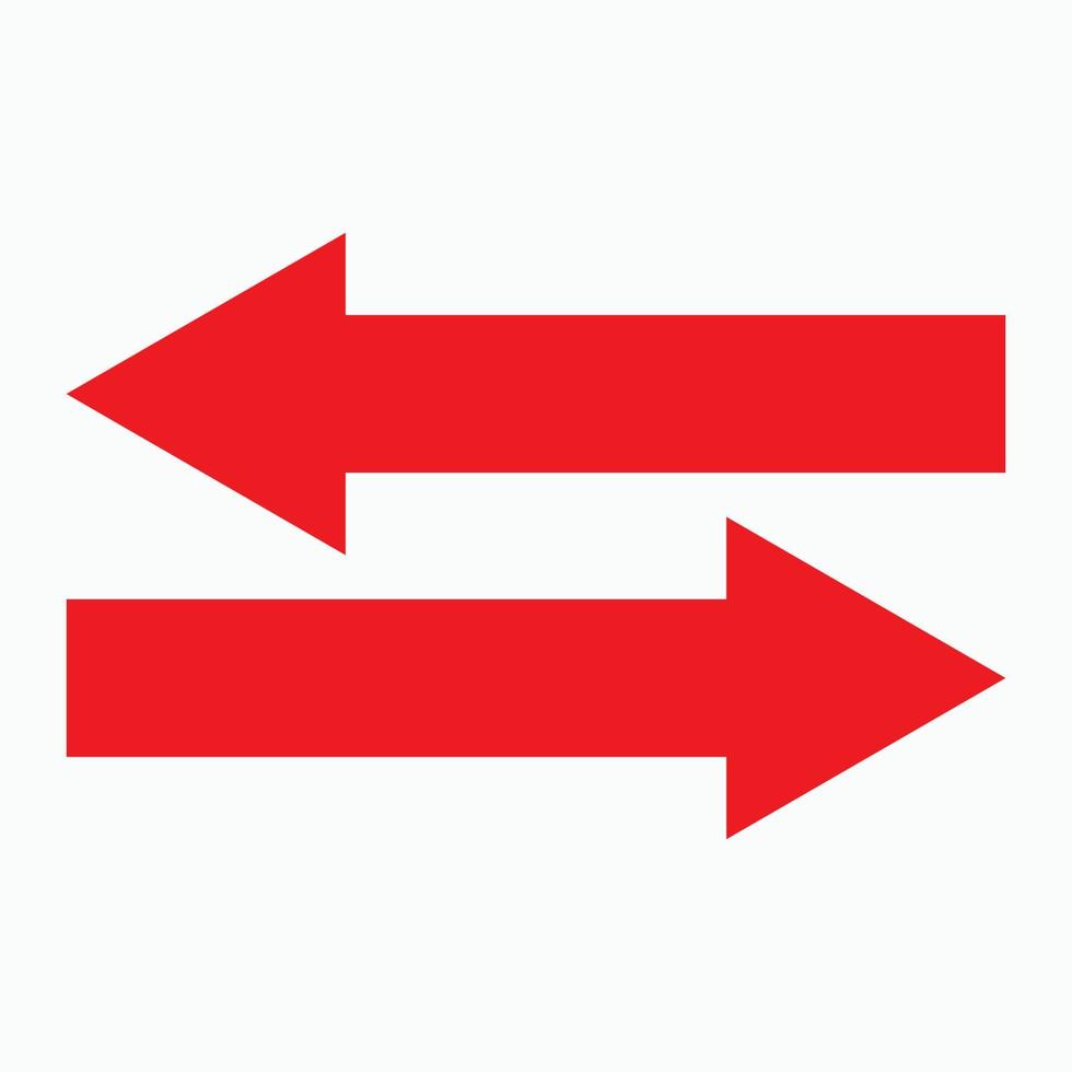 Red arrow icon vector EPS- 10 18886316 Vector Art at Vecteezy