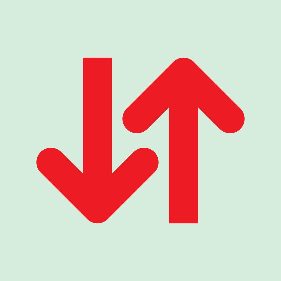 Red arrow icon vector EPS- 10 18886338 Vector Art at Vecteezy