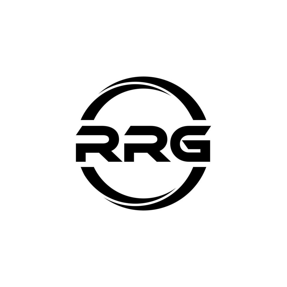 RRG letter logo design in illustration. Vector logo, calligraphy designs for logo, Poster ...