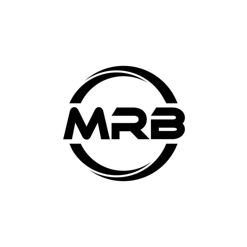 diseño del logotipo de la letra mrb en la ilustración. logotipo vectorial, diseños de caligrafía ...