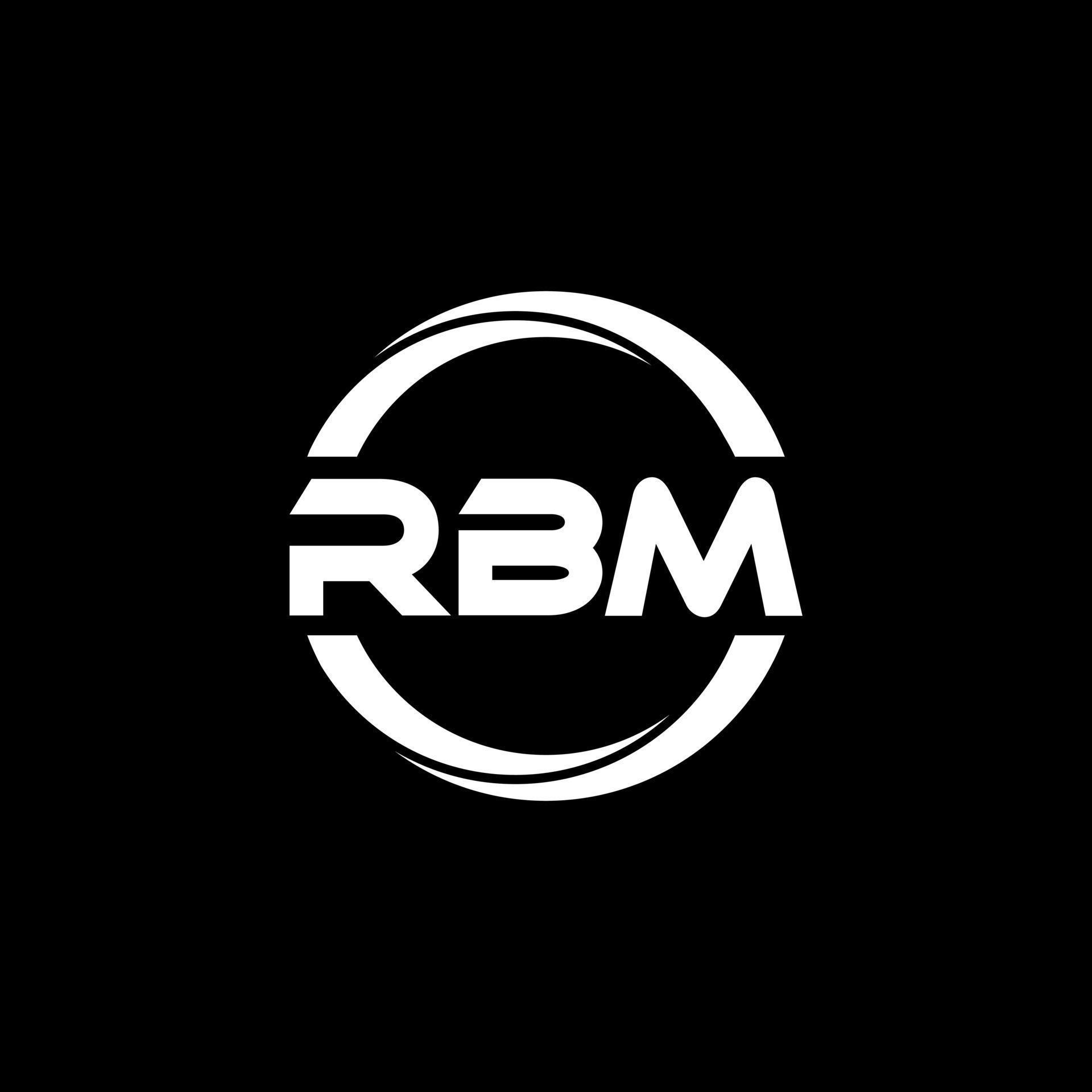 diseño de logotipo de letra rbm en la ilustración. logotipo vectorial, diseños de caligrafía ...