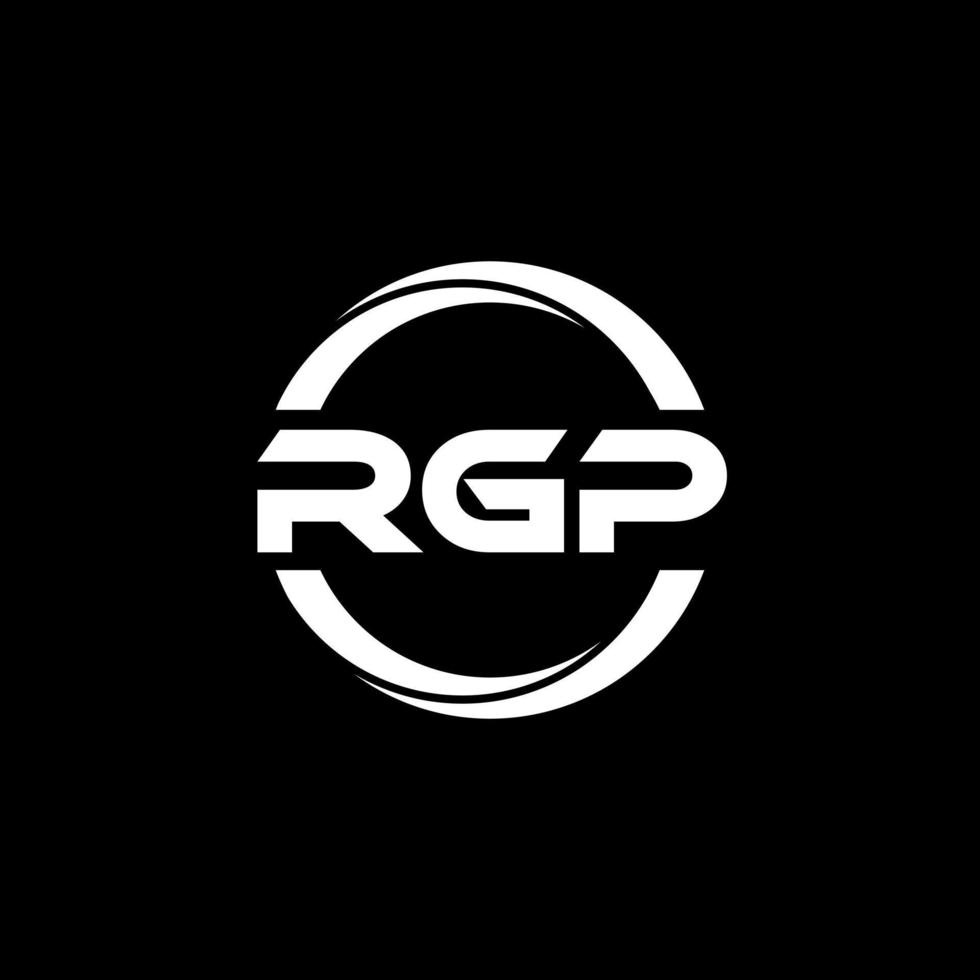 RGP letter logo design in illustration. Vector logo, calligraphy designs for logo, Poster ...