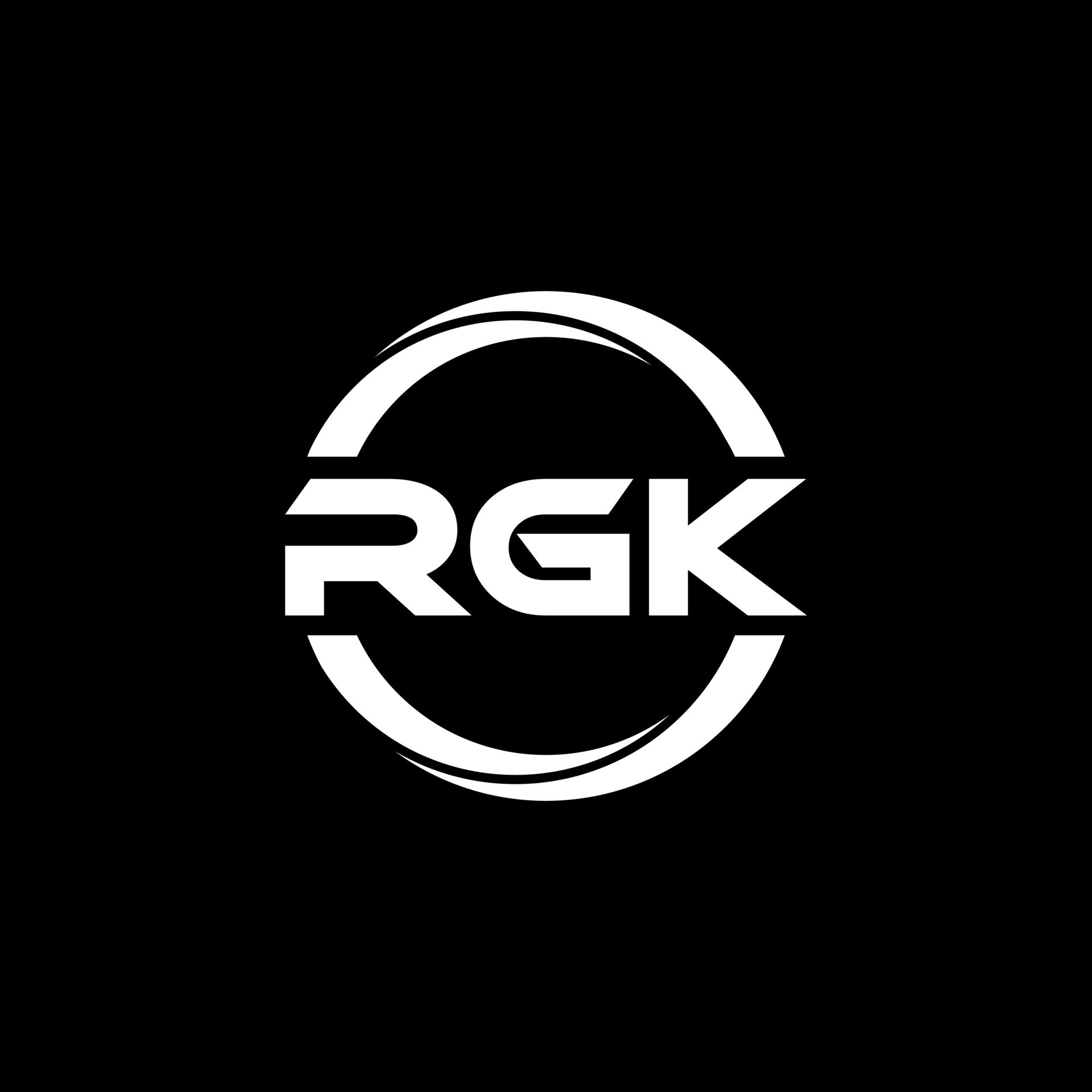 diseño de logotipo de letra rgk en ilustración. logotipo vectorial, diseños de caligrafía para ...