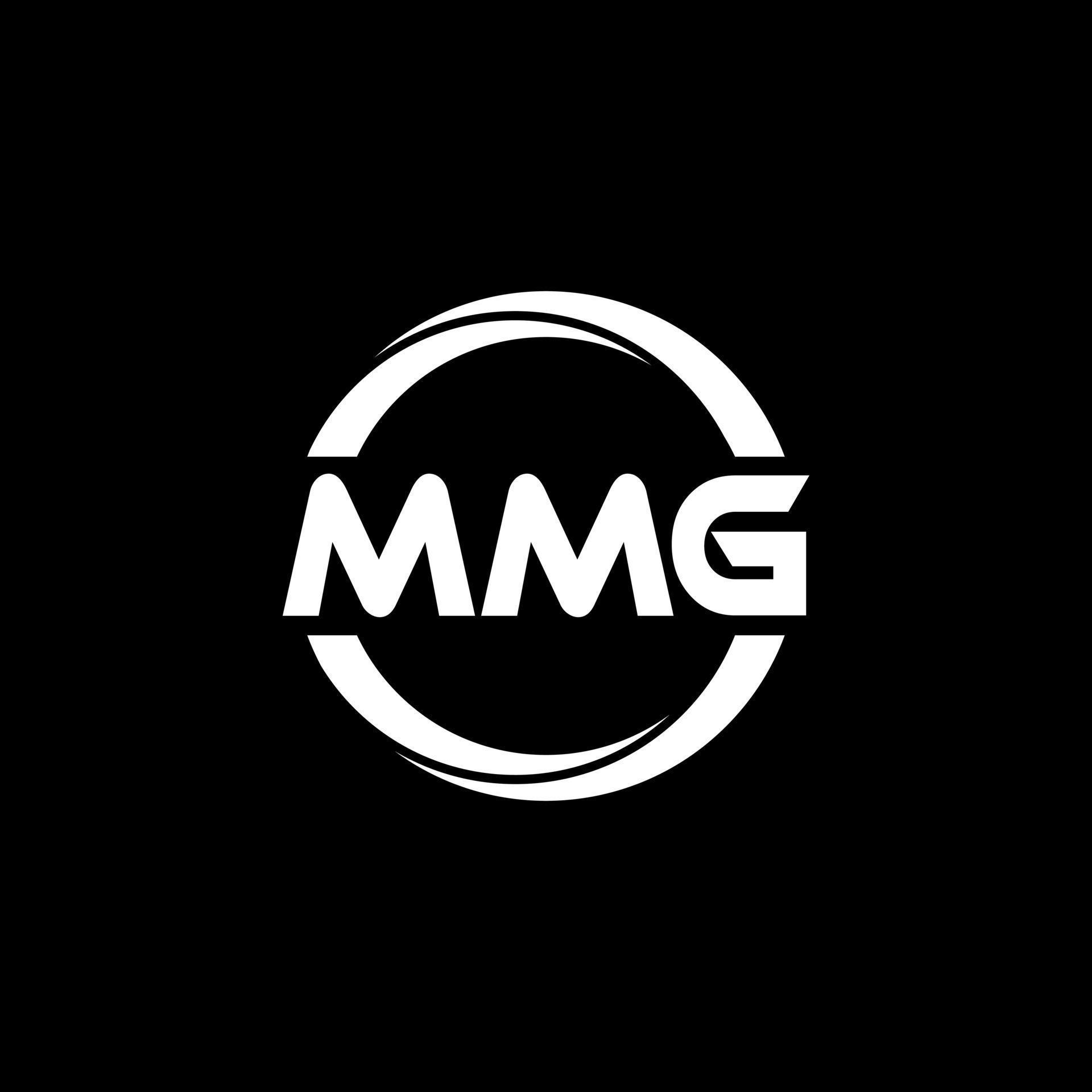 MMG letter logo design in illustration. Vector logo, calligraphy designs for logo, Poster ...