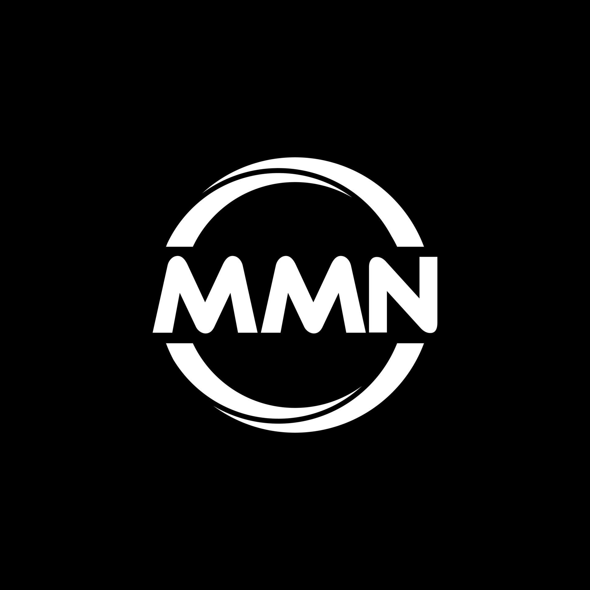 diseño del logotipo de la letra mmn en la ilustración. logotipo vectorial, diseños de caligrafía ...