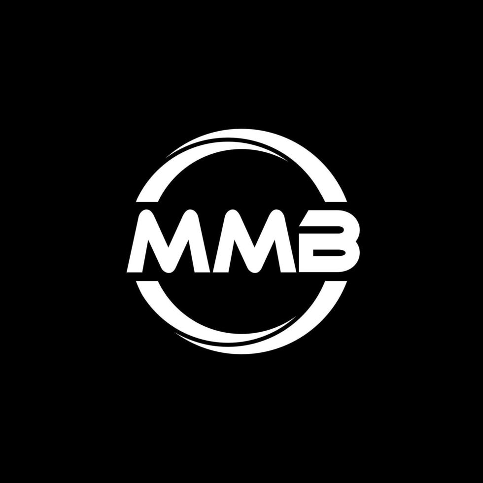 MMB letter logo design in illustration. Vector logo, calligraphy designs for logo, Poster ...