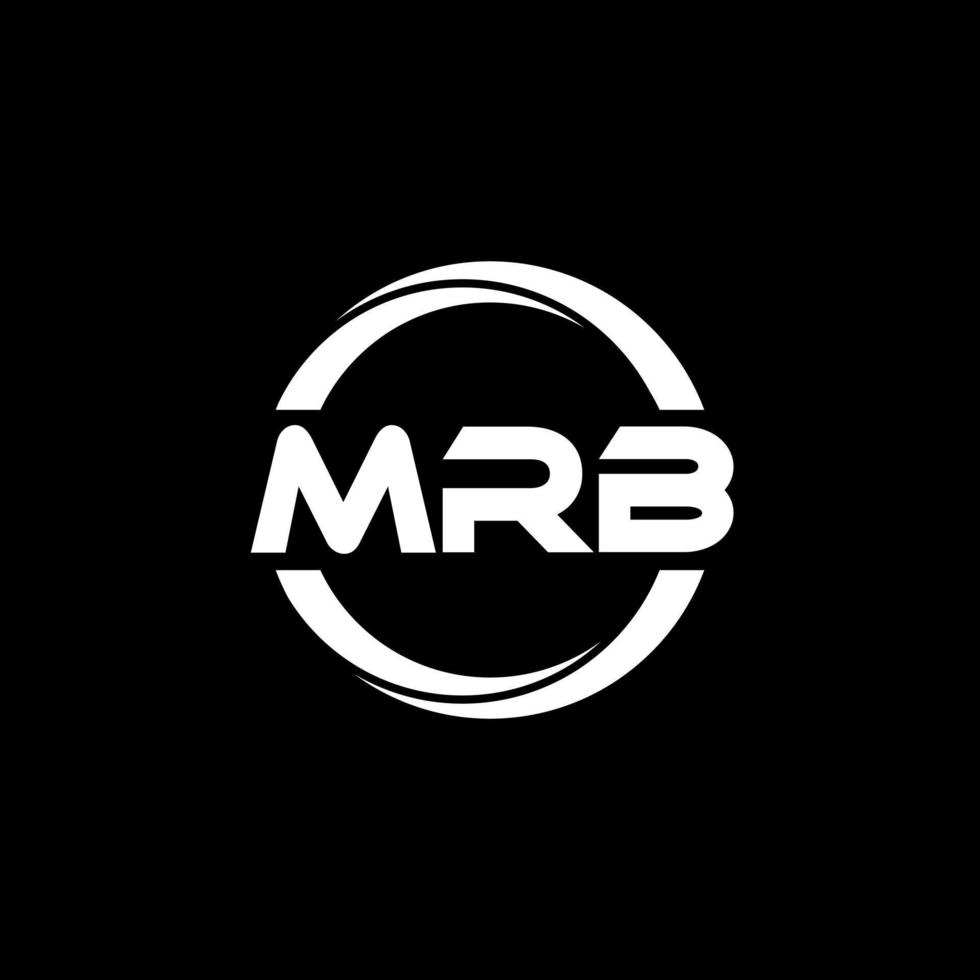 diseño del logotipo de la letra mrb en la ilustración. logotipo vectorial, diseños de caligrafía ...
