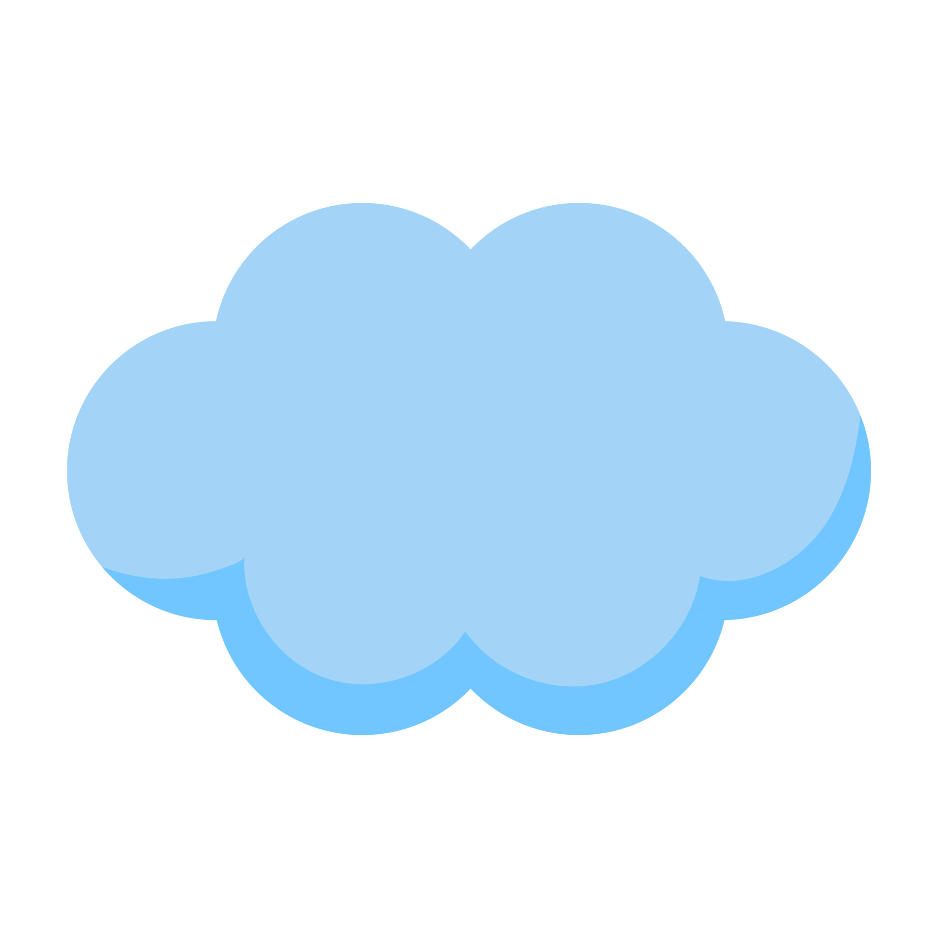Blue Cloud Icon Png