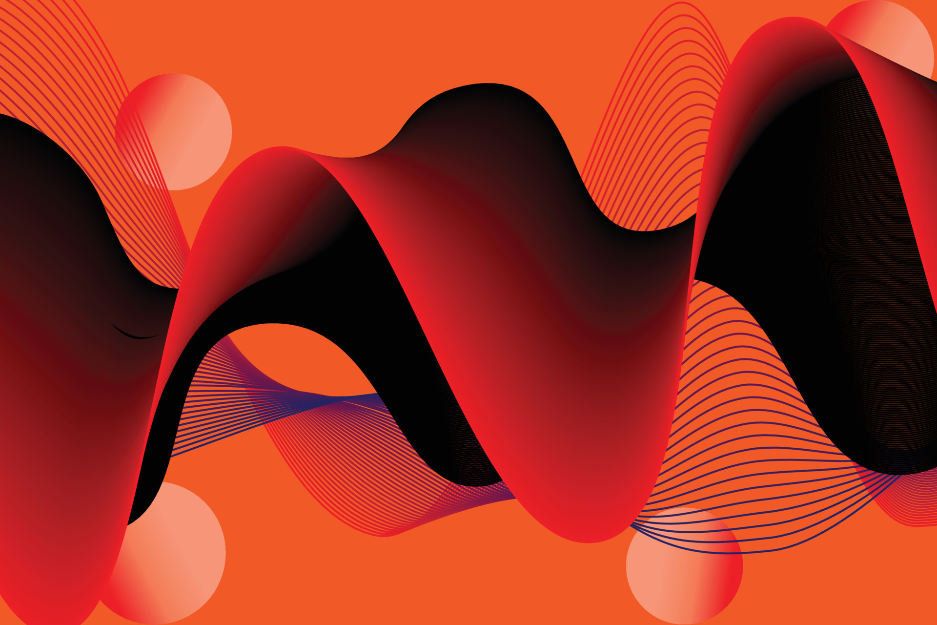 Colorful Gradient Wave Abstract Background Modern Poster With Gradient