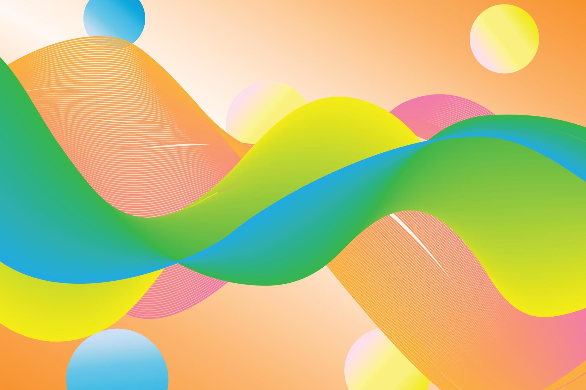 colorful gradient wave Abstract background. Modern poster with gradient ...