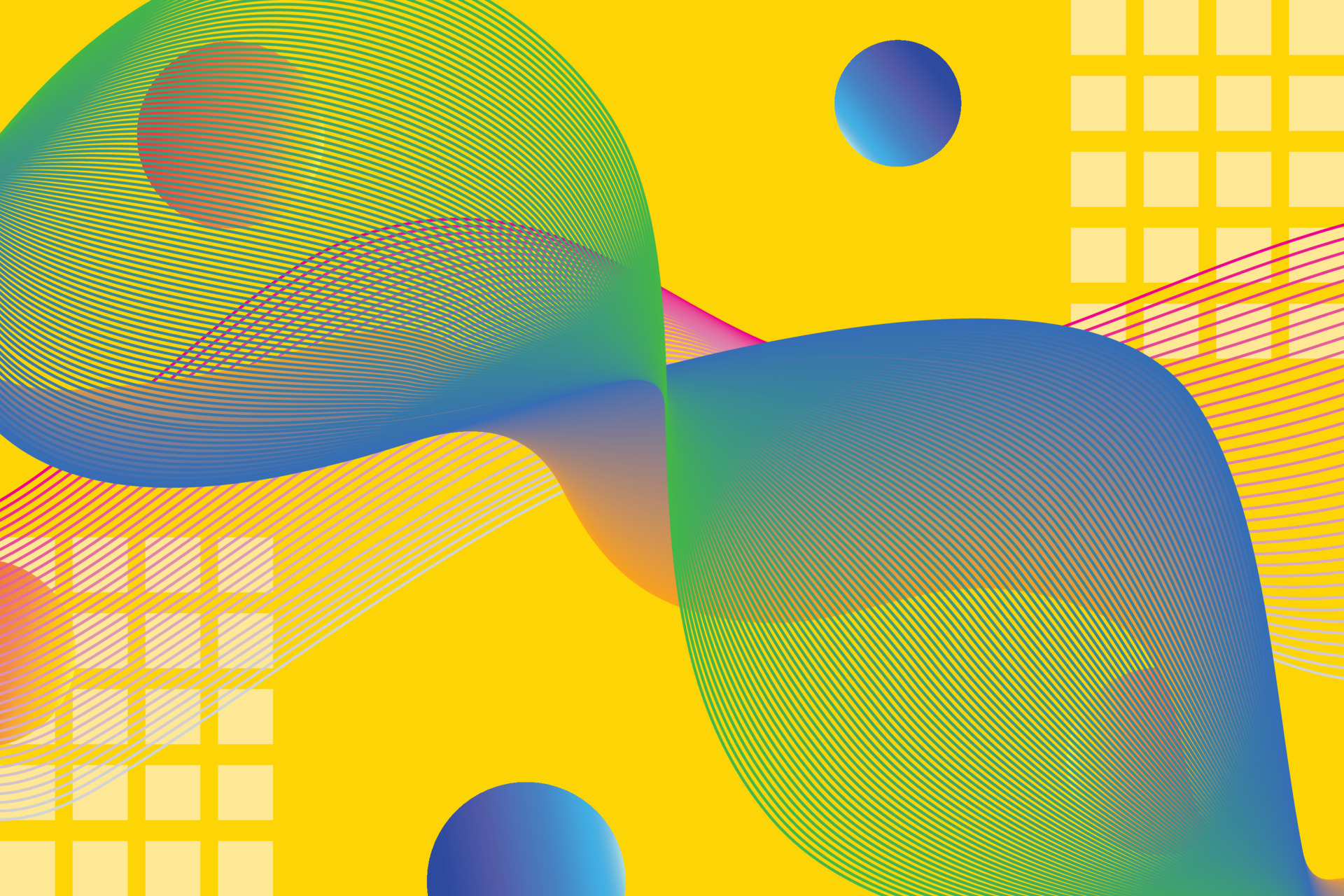 Colorful Gradient Wave Abstract Background Modern Poster With Gradient