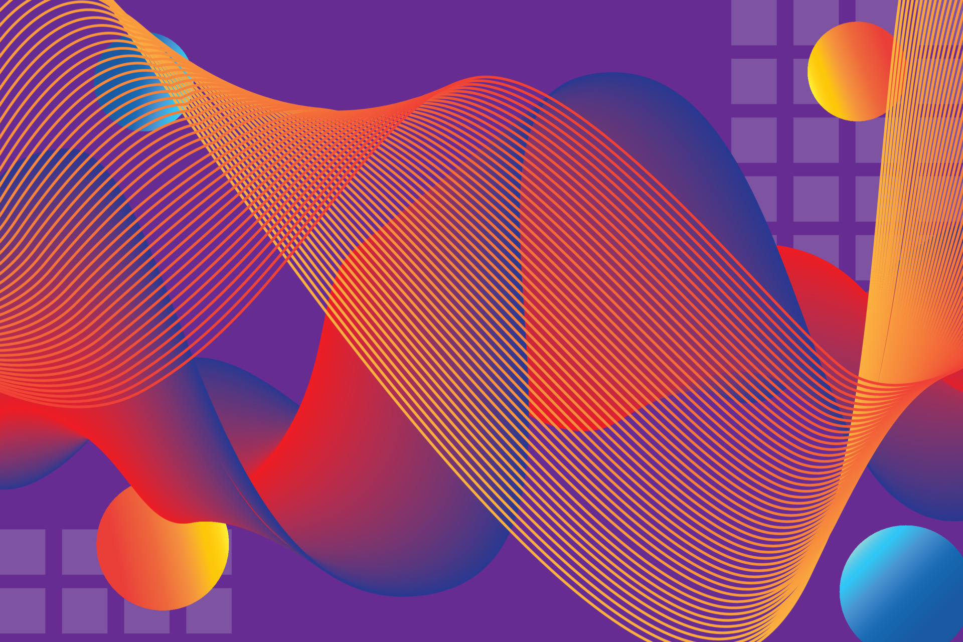 Colorful Gradient Wave Abstract Background Modern Poster With Gradient