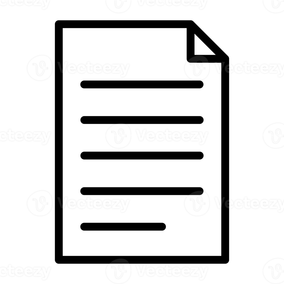 Documents line icon. 18888325 PNG