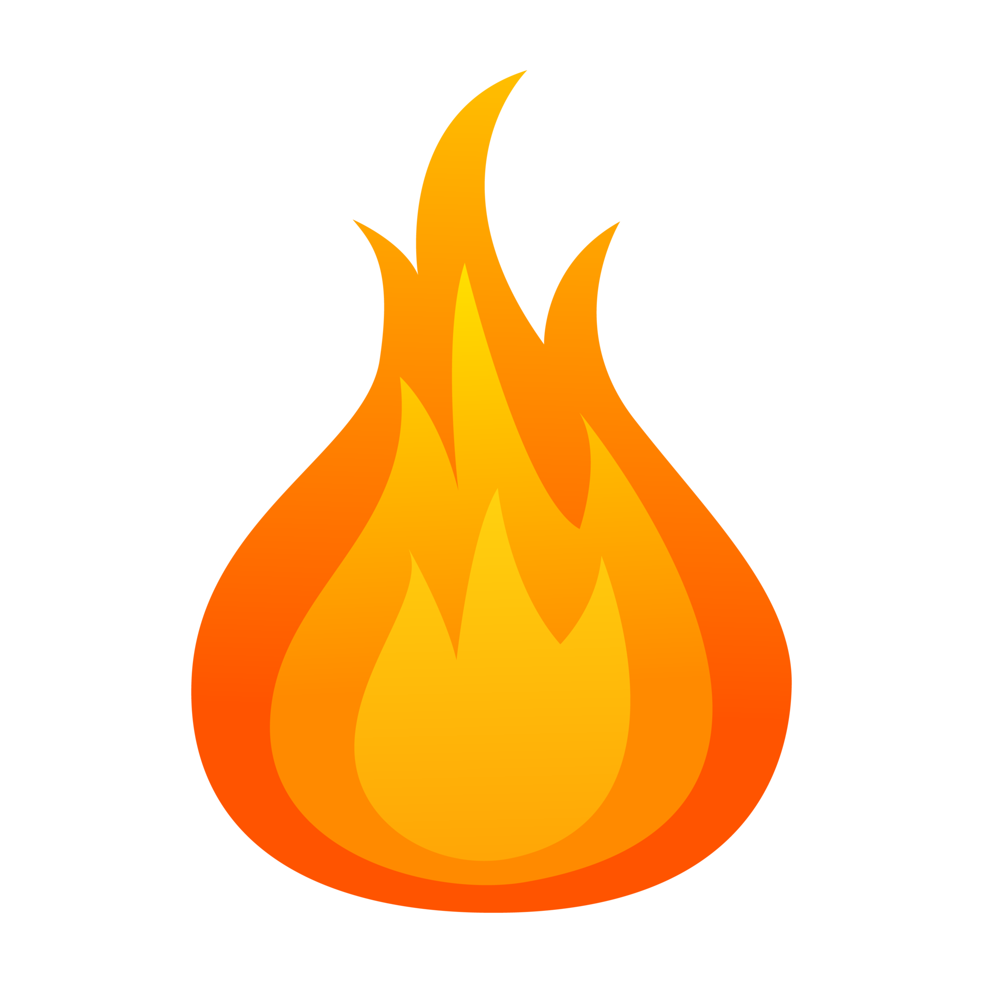 Yellow Fire Icon 18888345 Png