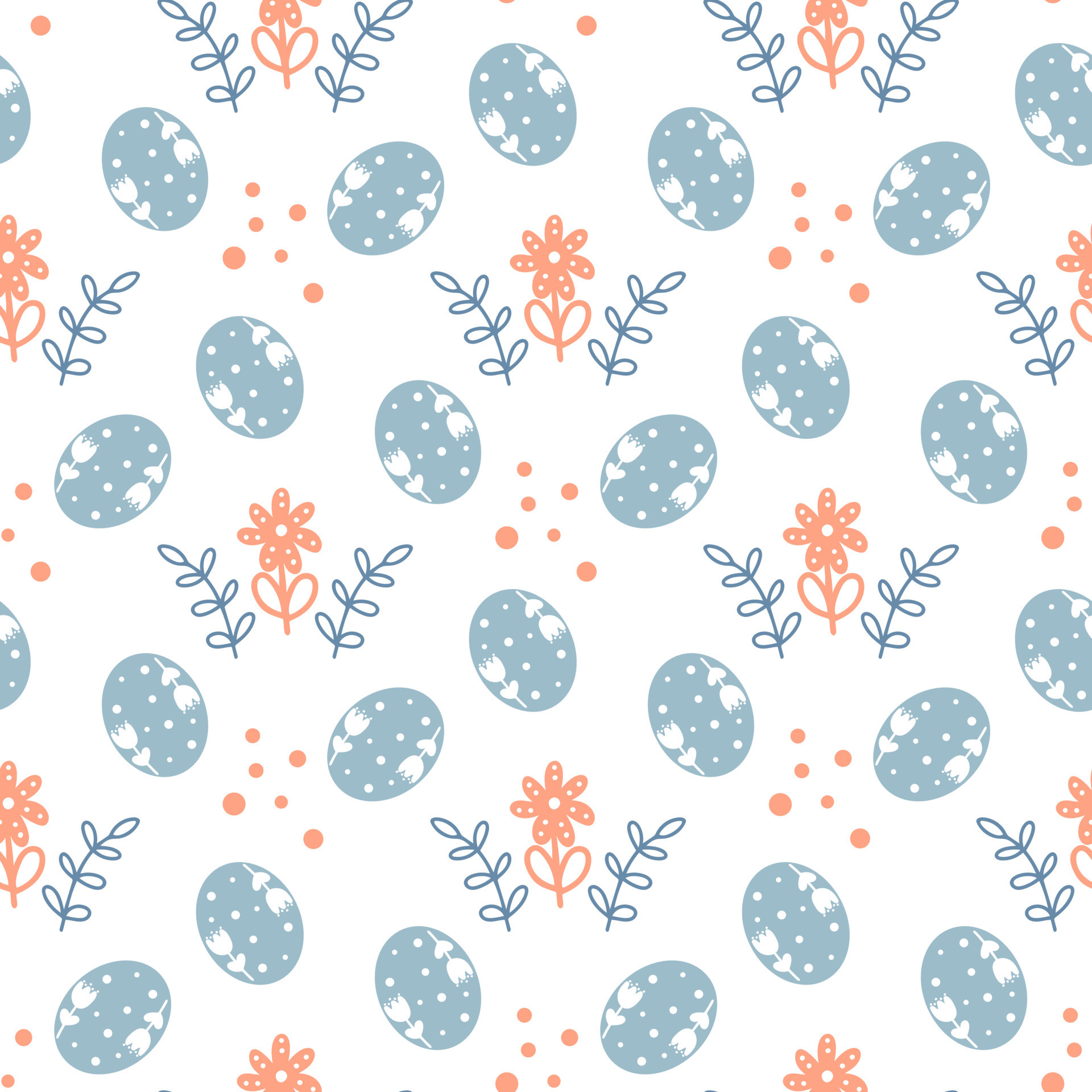 Spring Easter seamless pattern 18890078 Vector Art at Vecteezy