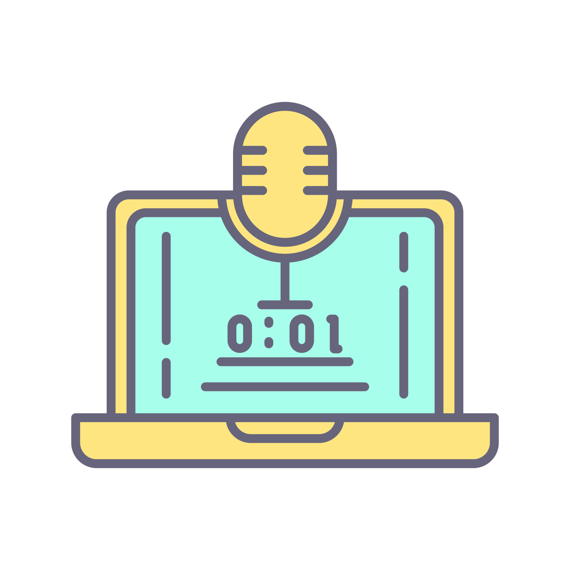 Voice Recorder Vector Icon 18892921 Vector Art at Vecteezy