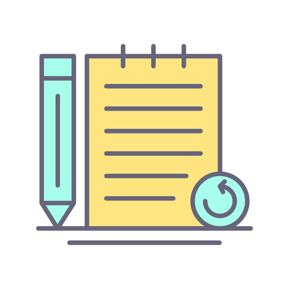 icono de vector de notas revisadas 18895427 Vector en Vecteezy