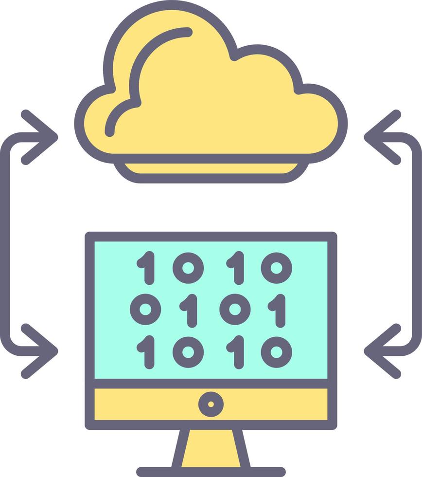 Cloud Coding Vector Icon 18896456 Vector Art at Vecteezy
